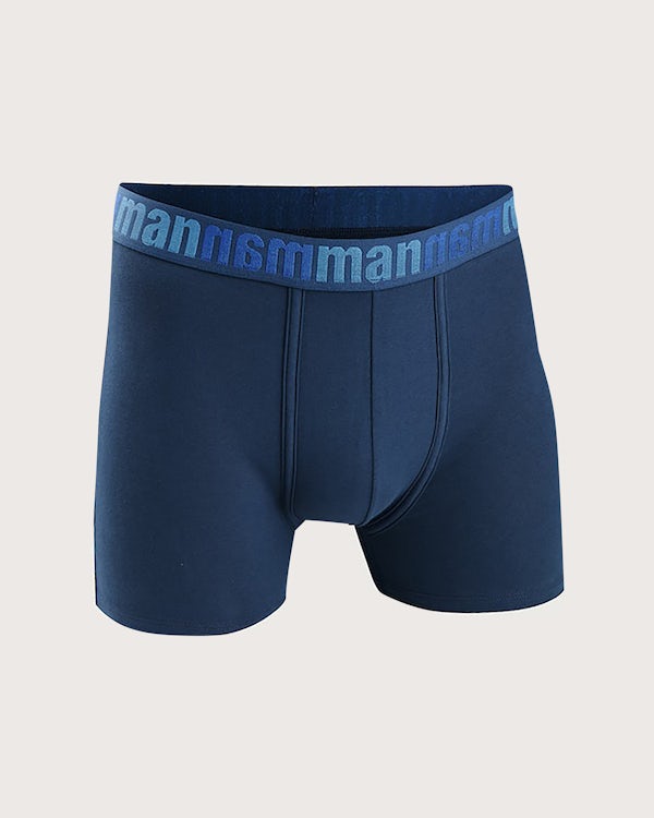 Blå 1pk Classic boxer ensfarget | Herre