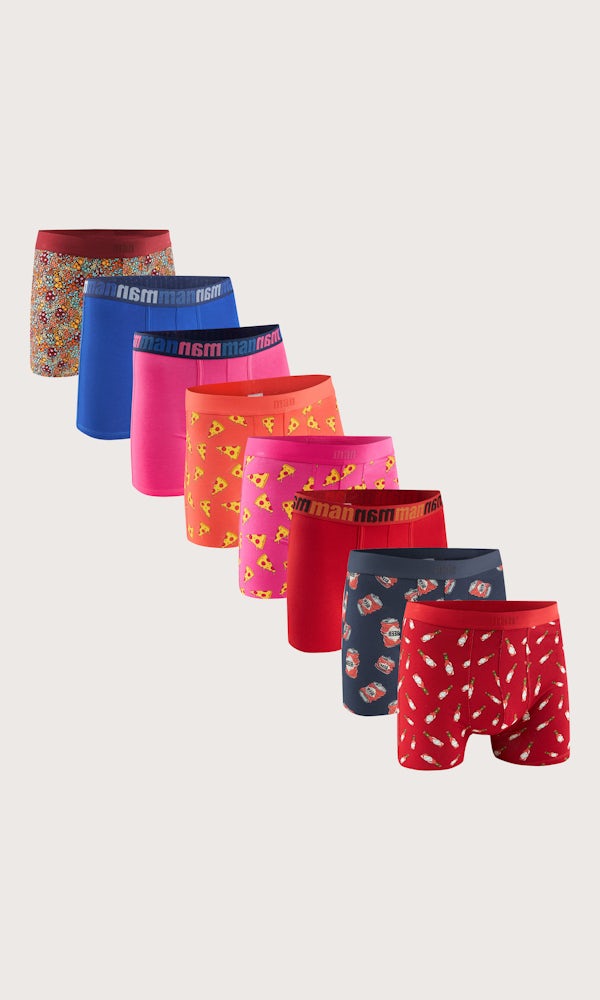 Multi 8pk Classic boxer print | Herre