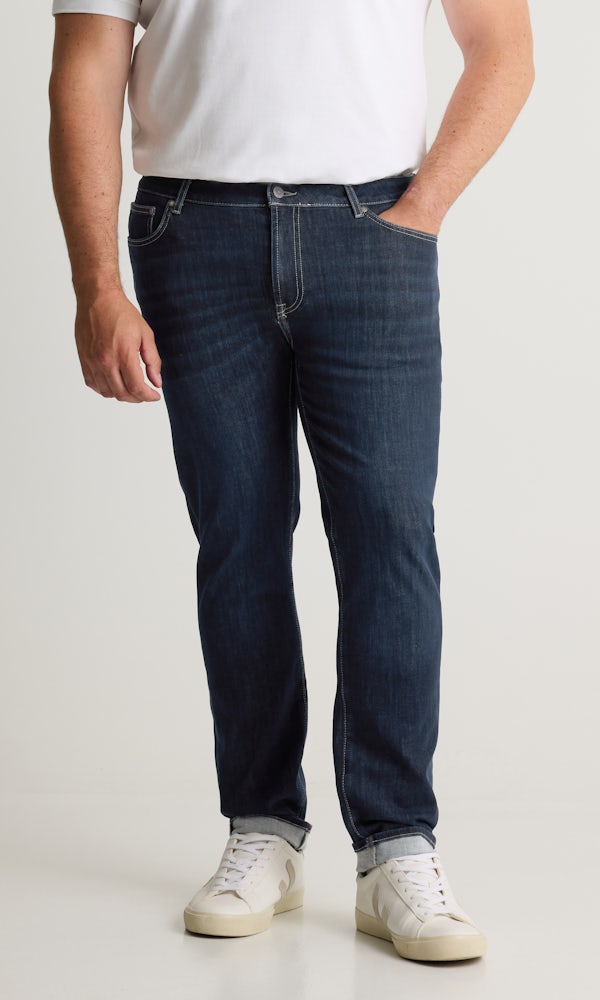 Blå Montana max stretchjeans | Herr | Dressmann