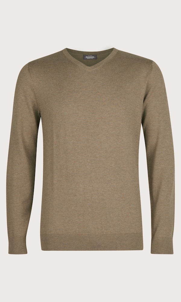 Brun Premium genser, 100% supima bomull | Dressmann