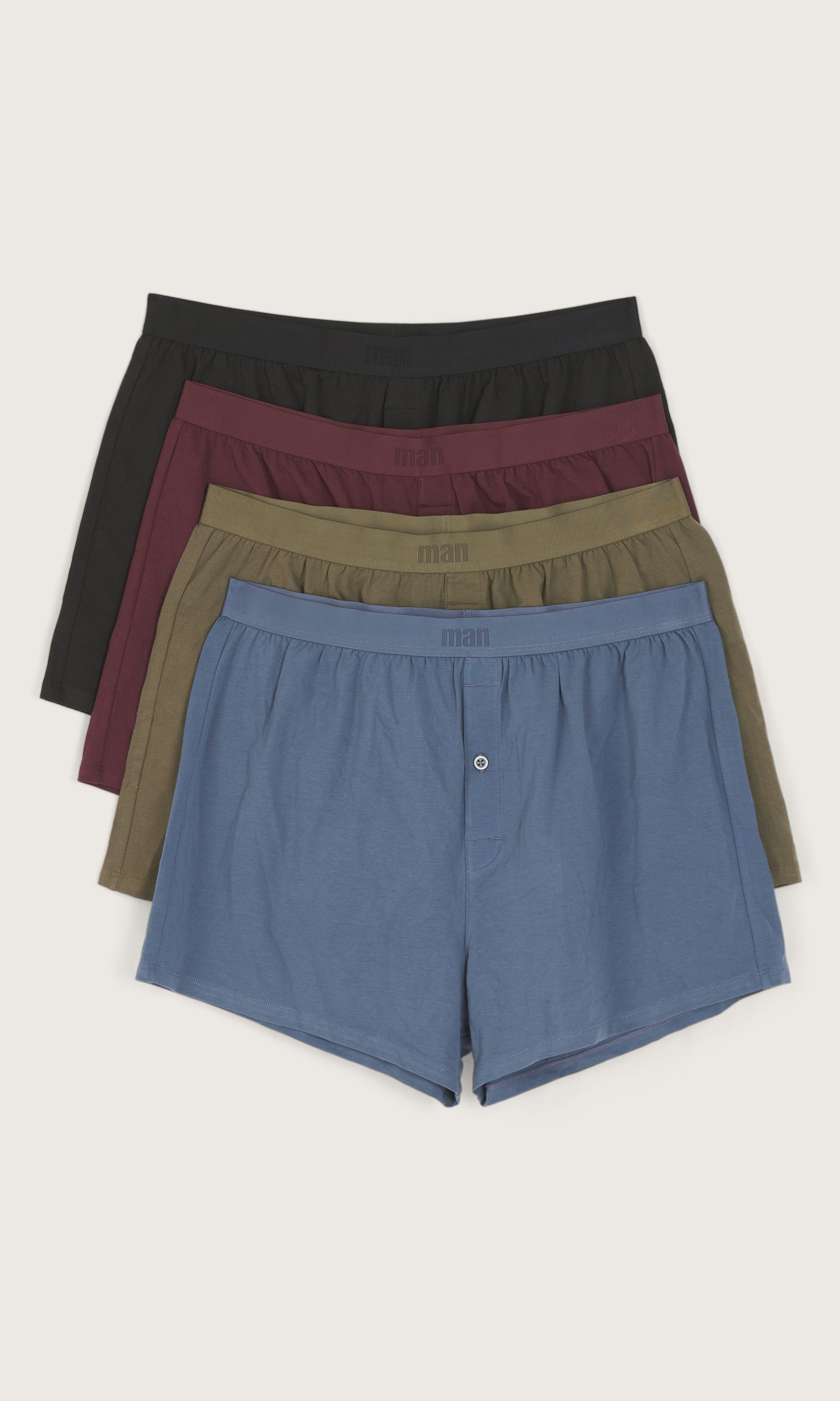 Multi 4pk Boxer Comfort Loose | Herre