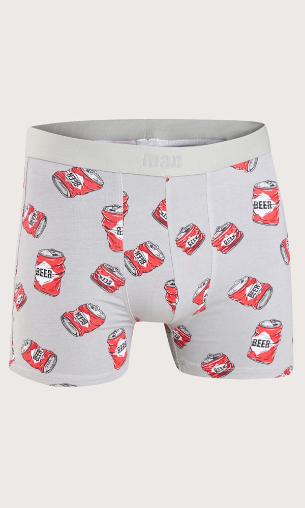 Grå 1-pack Classic boxer print | Herr | Dressmann