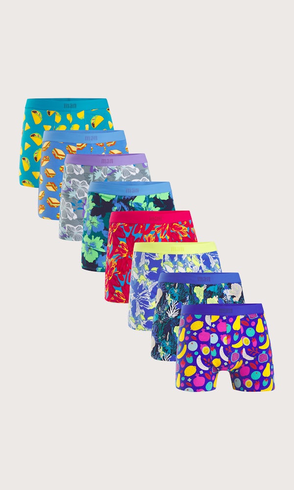 Multi 8pk Classic boxer print | Herre