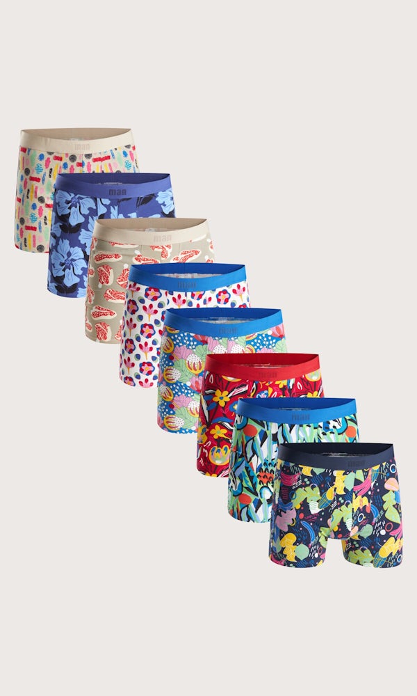 Multi 8 pk Classic boxer print | Herre