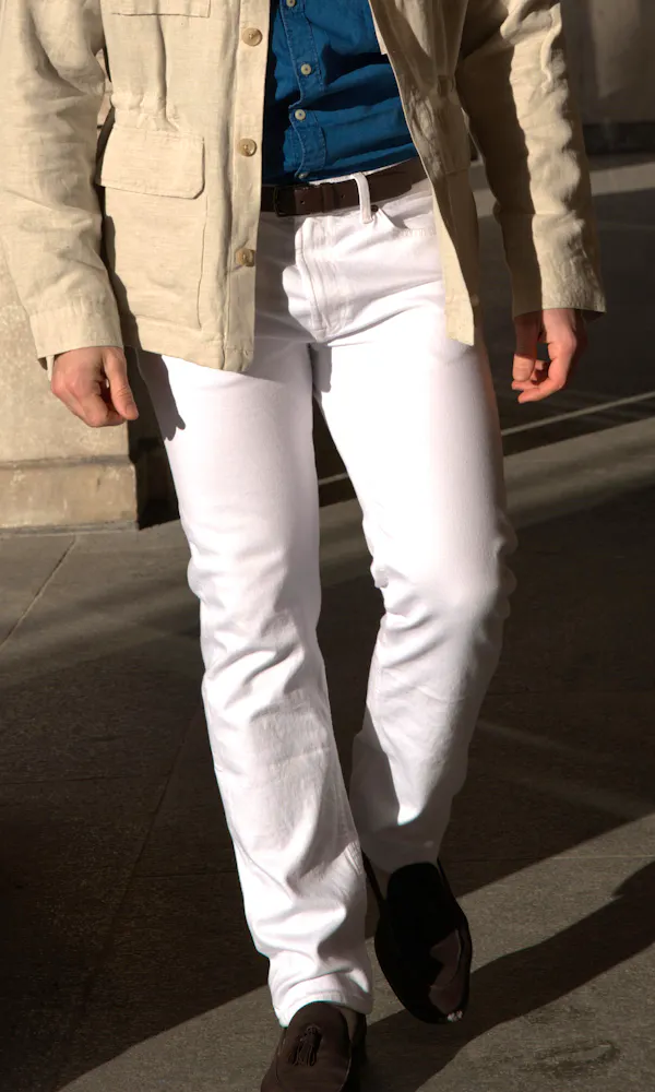 Hvit Nevada jeans | Herre
