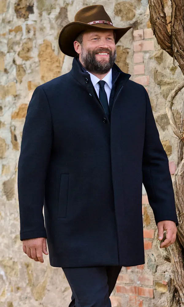 Musta Collin Villakangastakki | Mies | Dressmann
